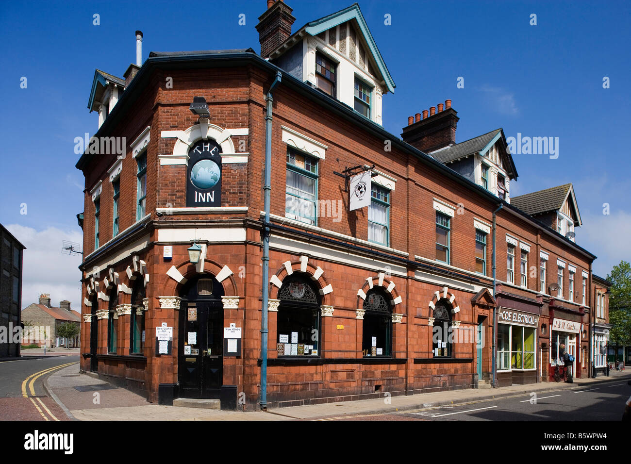 Lowestoft Town center Typical houses Norfolk UK Stock Photo - Alamy