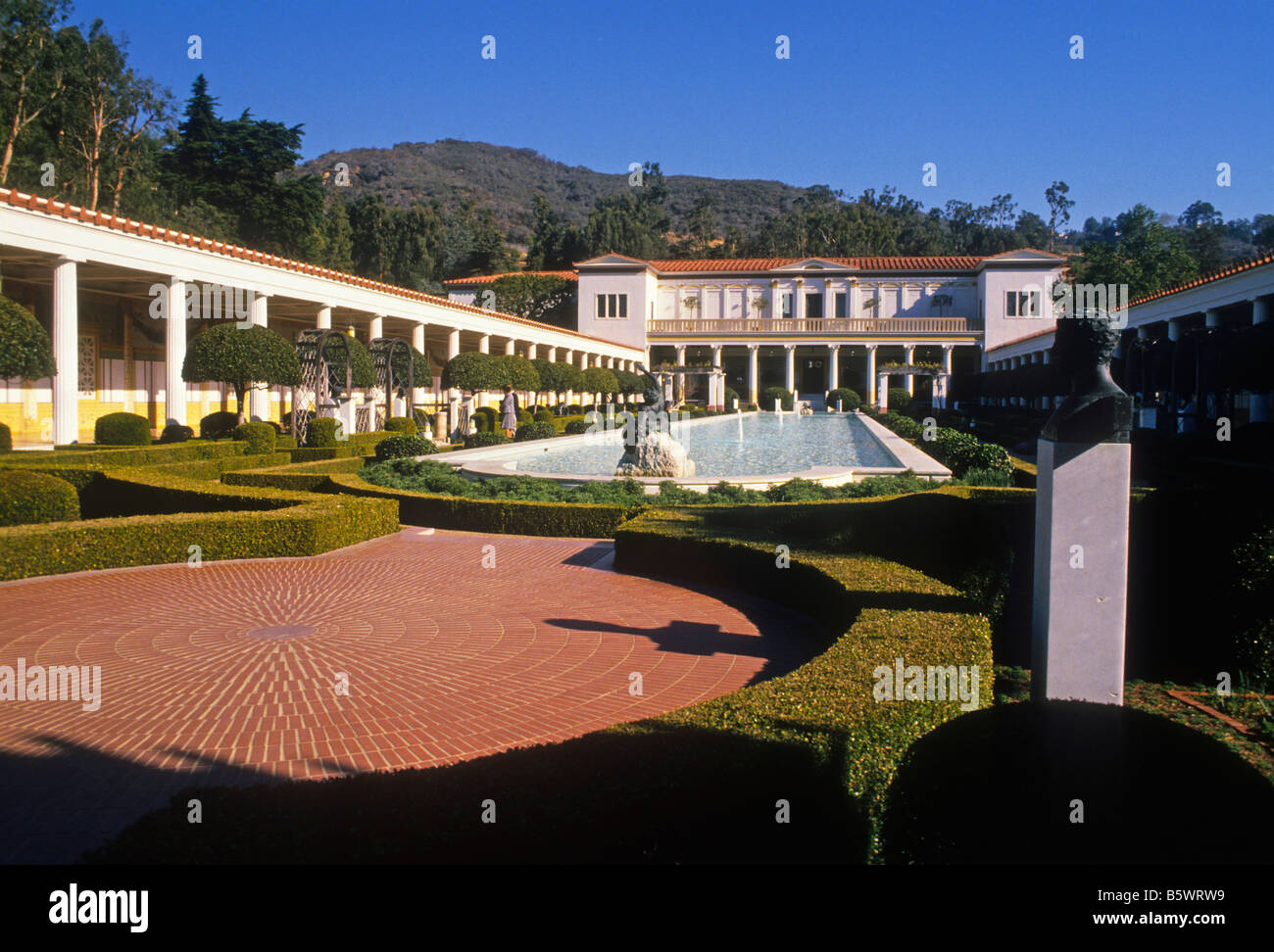 Getty Villa Art Museum, Malibu, California Stock Photo - Alamy