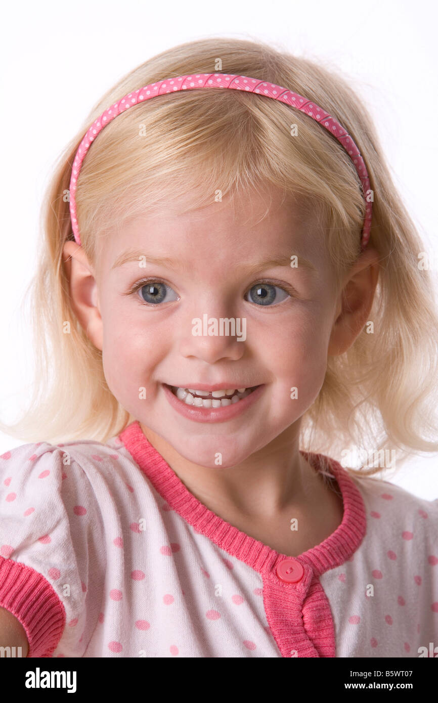 Portrait of a little blond girl Stock Photo - Alamy