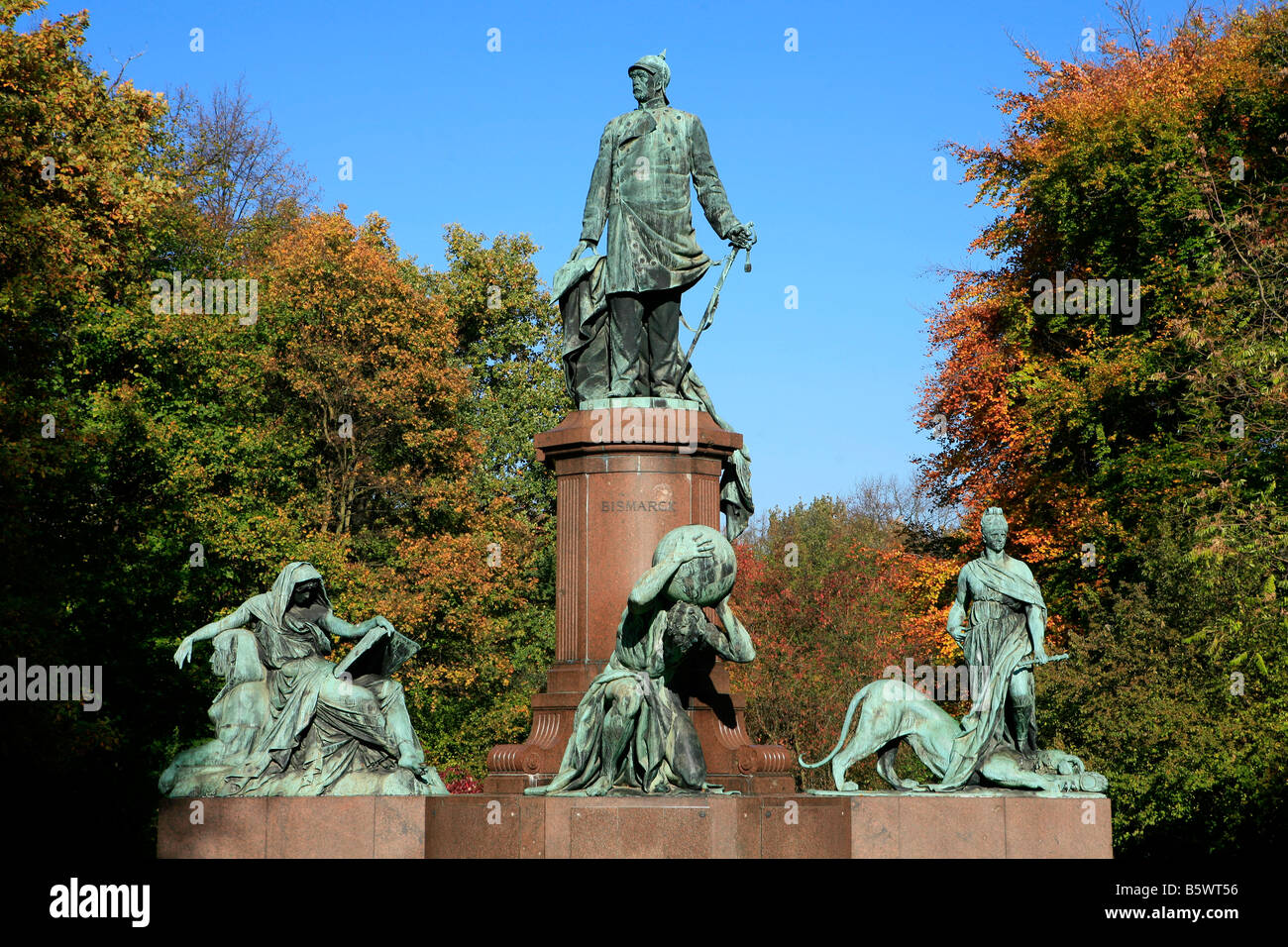 Statue of German Chancellor Otto von Bismarck (1815 -1898) in Berlin ...