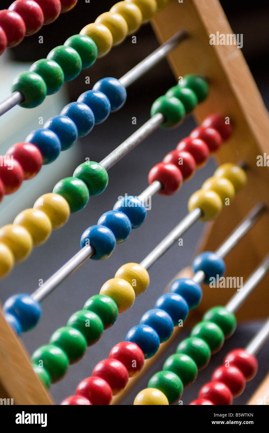 Abacus counting frame c Stock Photo - Alamy