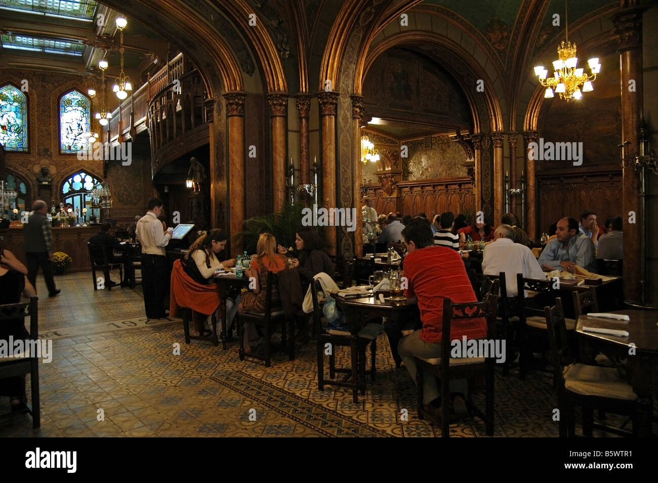 Bucharest typical restaurant Stock Photo - Alamy