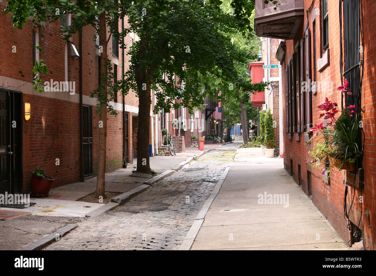 Philadelphia, old street Stock Photo - Alamy