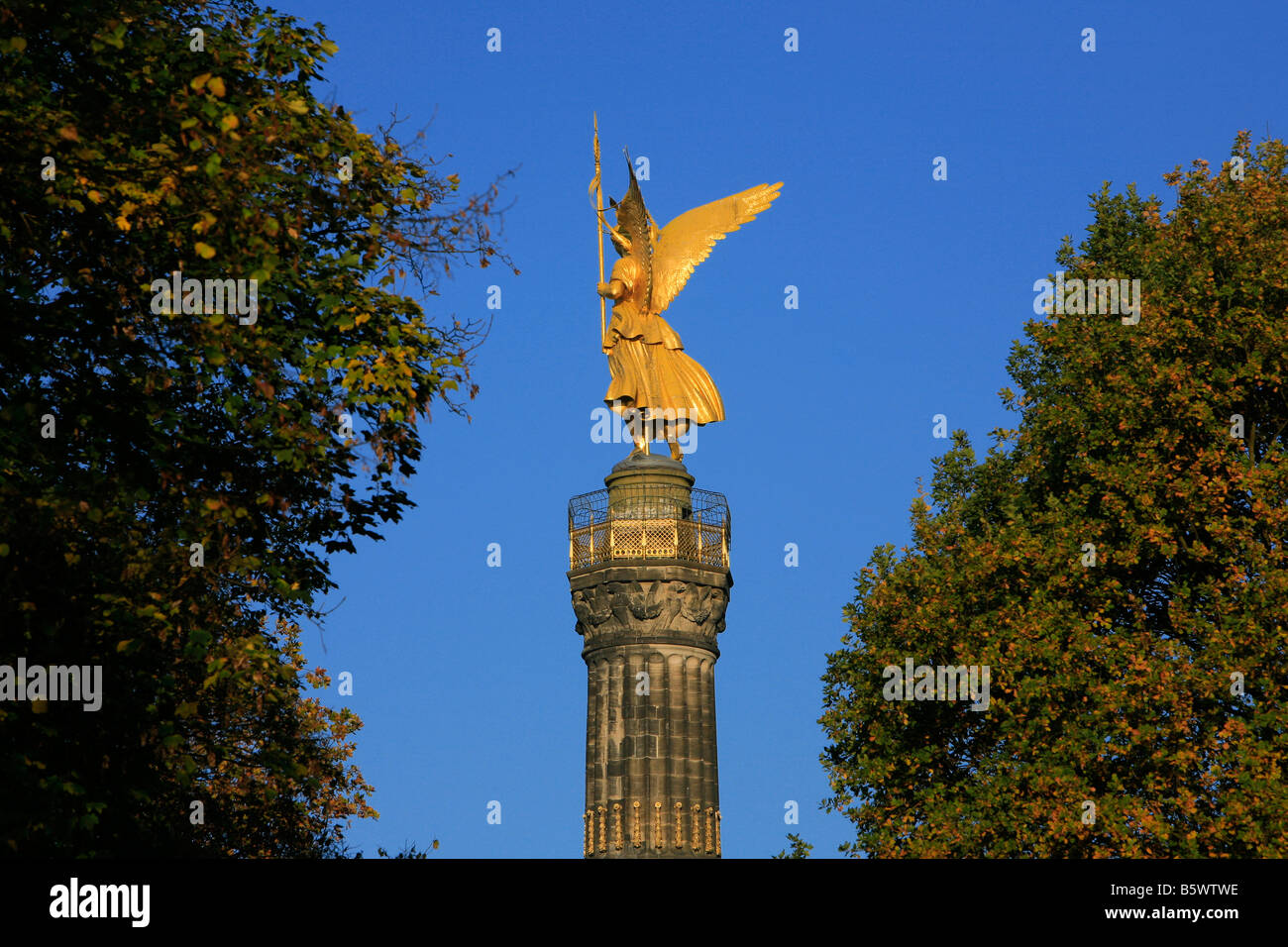 The Victory Column (1873) commemorating Prussian victories during the ...