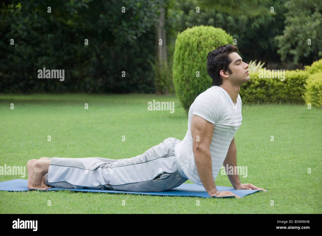 Side view of a muscular man hi-res stock photography and images - Alamy