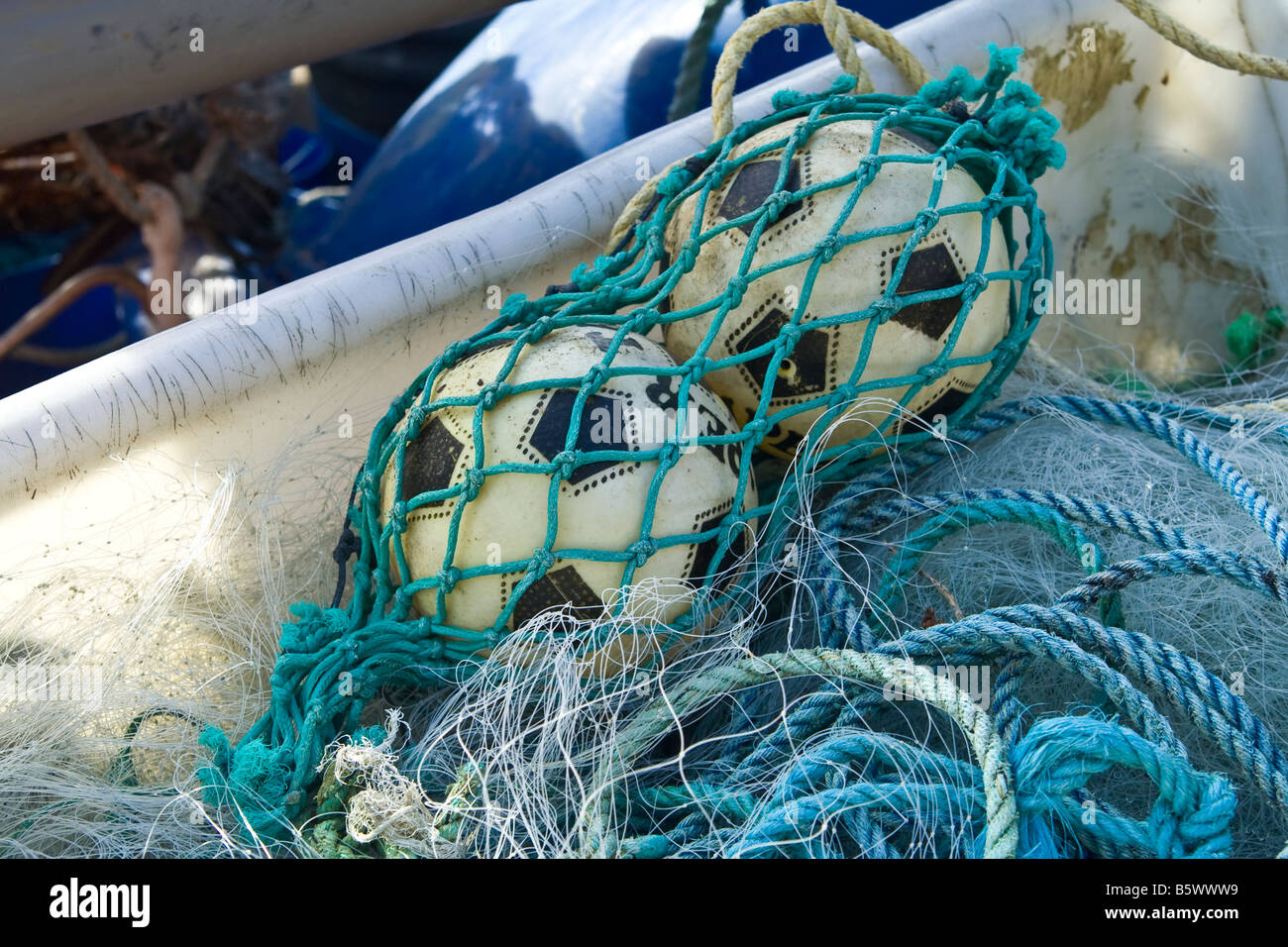 Rope and fishing floats hi-res stock photography and images - Alamy
