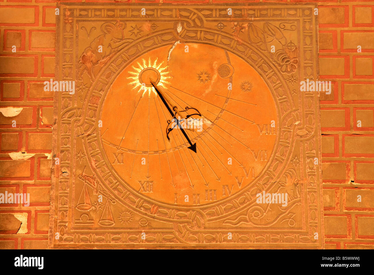 Sundial in the Old Town, Warsaw, Poland, Europe Stock Photo - Alamy