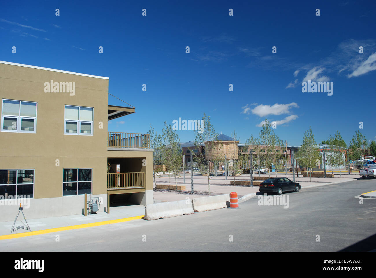 Water tower near train station in Santa Fe, New Mexico, USA Stock Photo ...