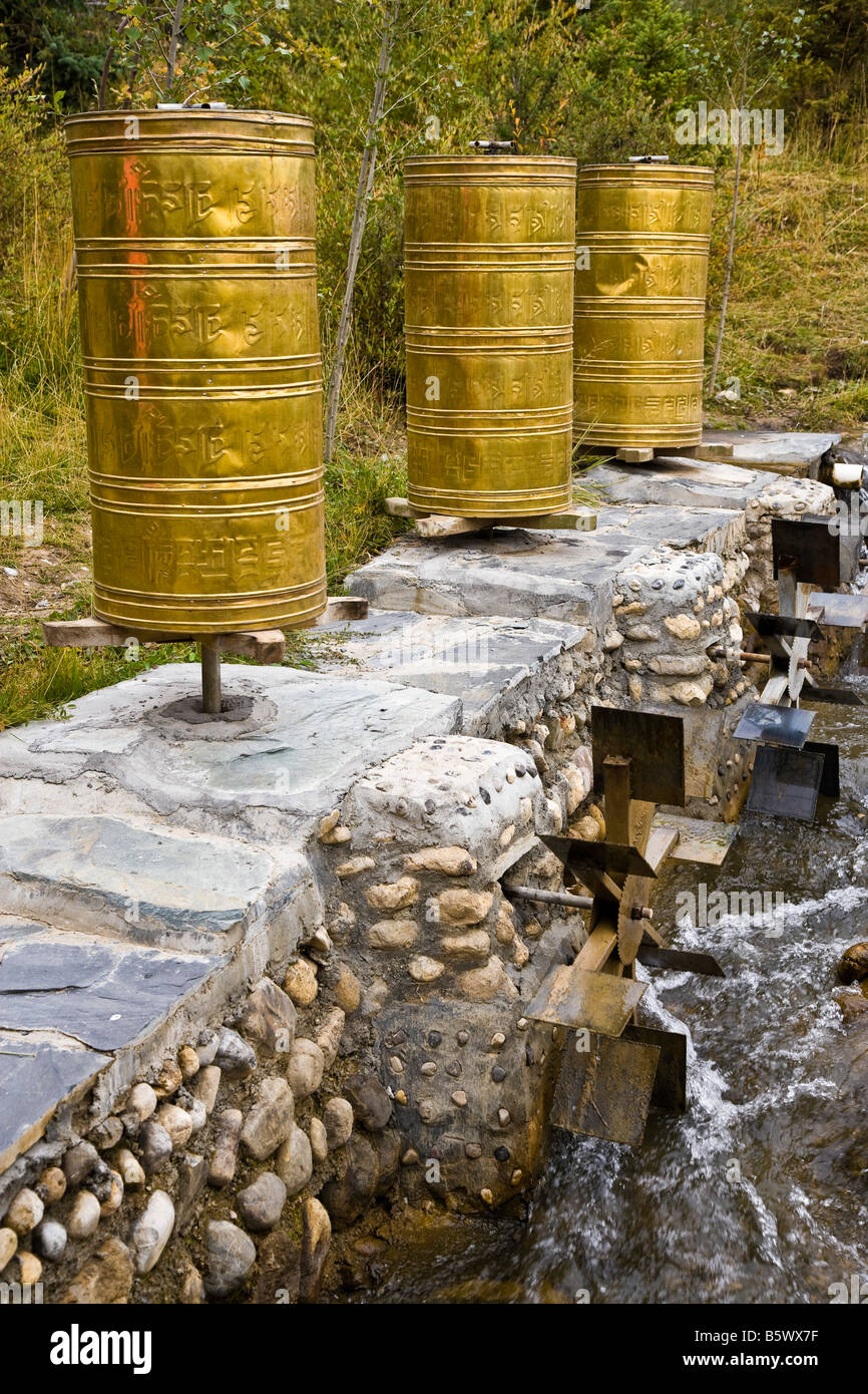 Water driven prayer wheel hi-res stock photography and images - Alamy