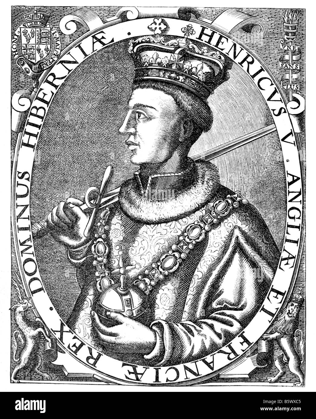 Henry V of England Stock Photo - Alamy
