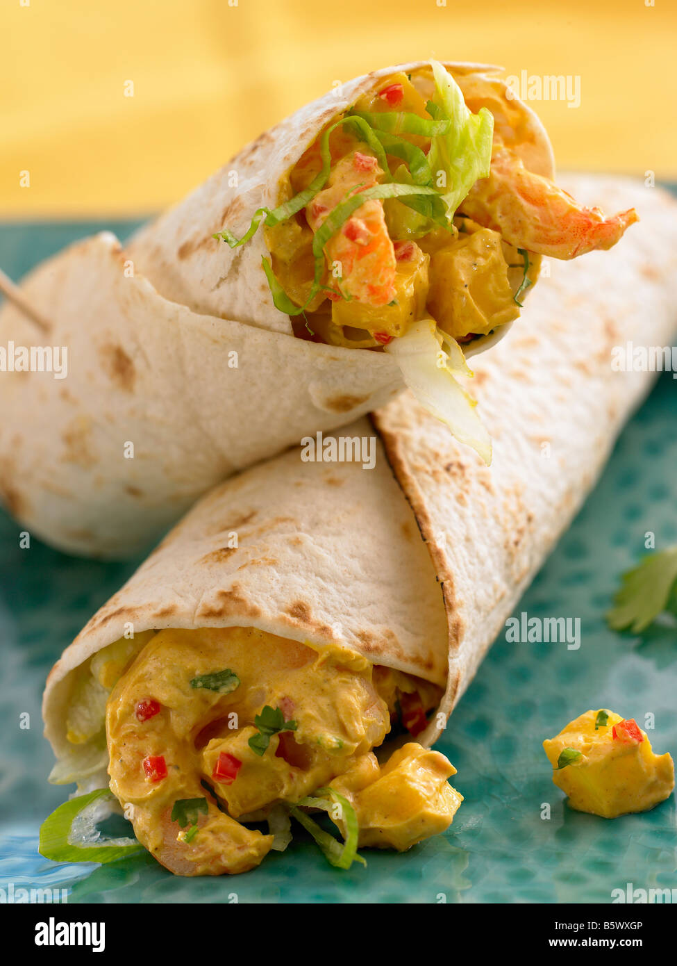 king prawn wrap Stock Photo - Alamy