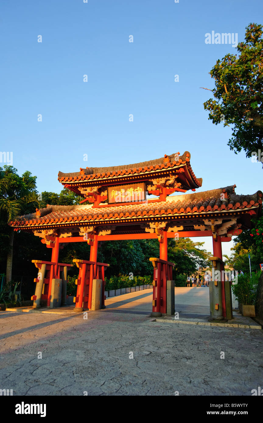 shurei no mon, shuri castle, shuri, naha, okinawa, japan Stock Photo ...