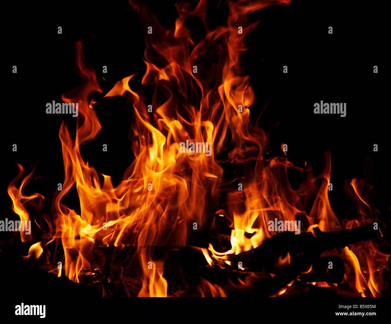 campfire - fire and flames Stock Photo - Alamy