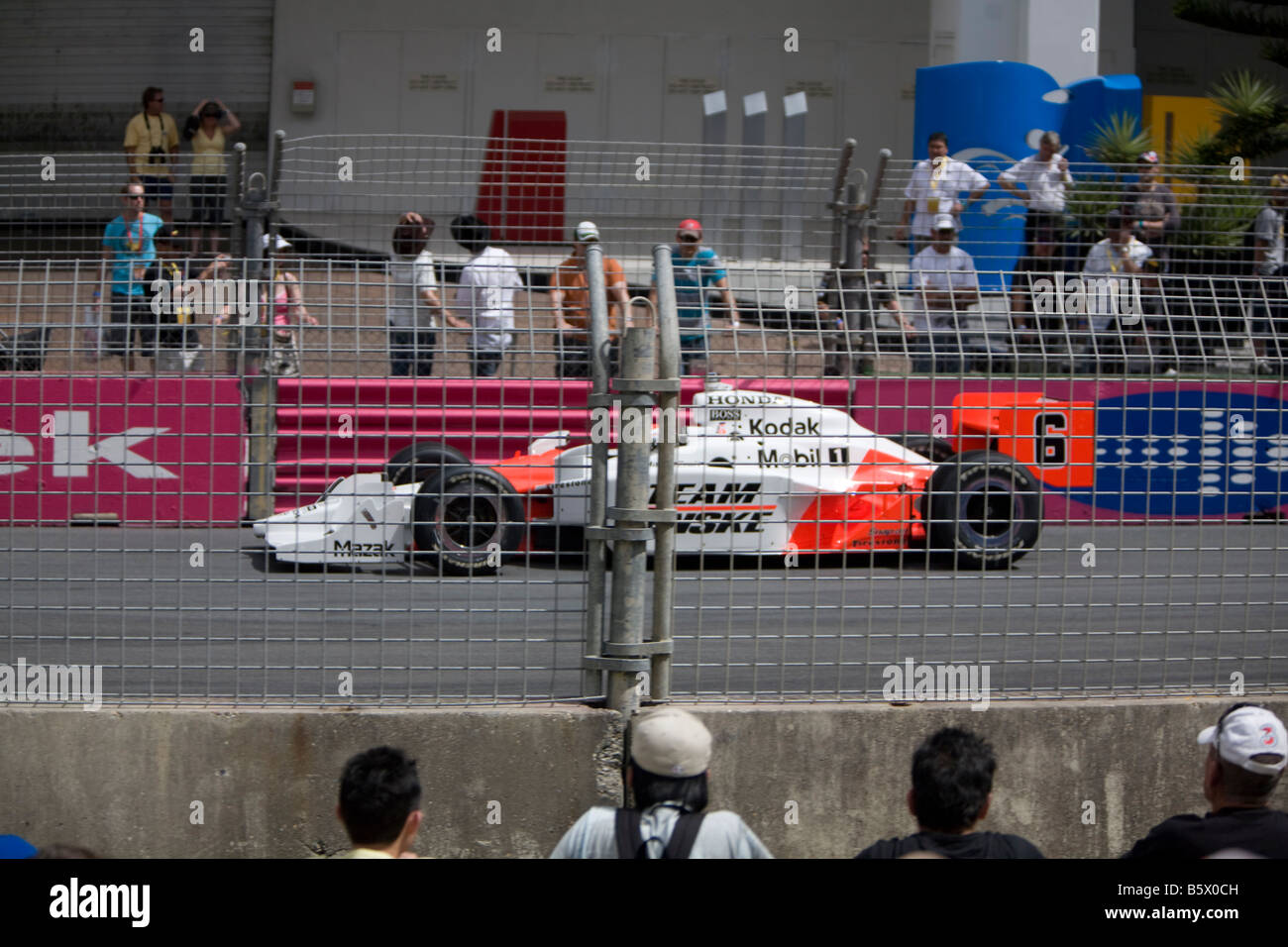 ryan briscoe,winner of the nikon INDY 300 in 2008 driving his team ...