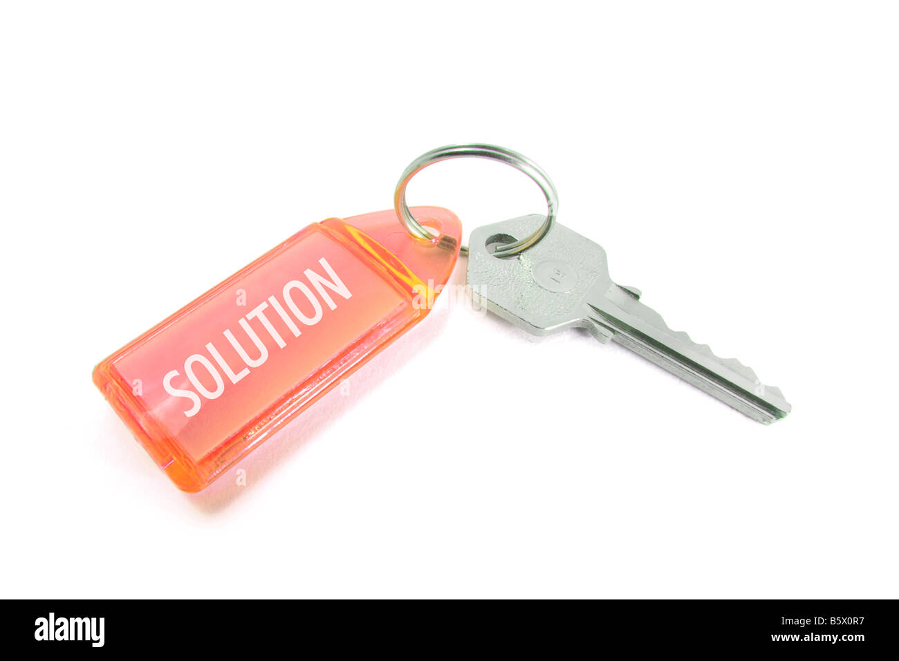 Key with Tag Stock Photo - Alamy