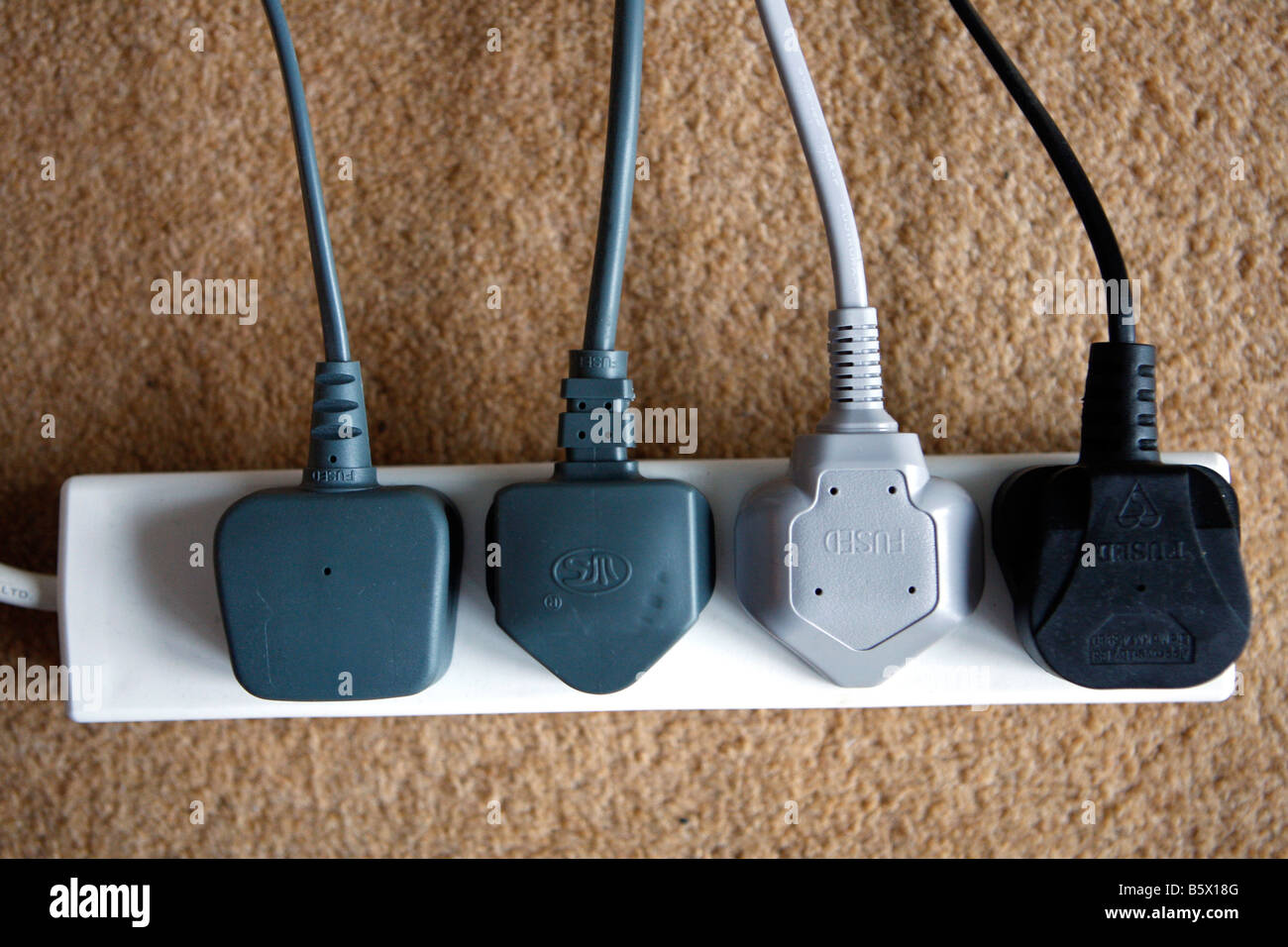 Three pin plug adapter hi-res stock photography and images - Alamy