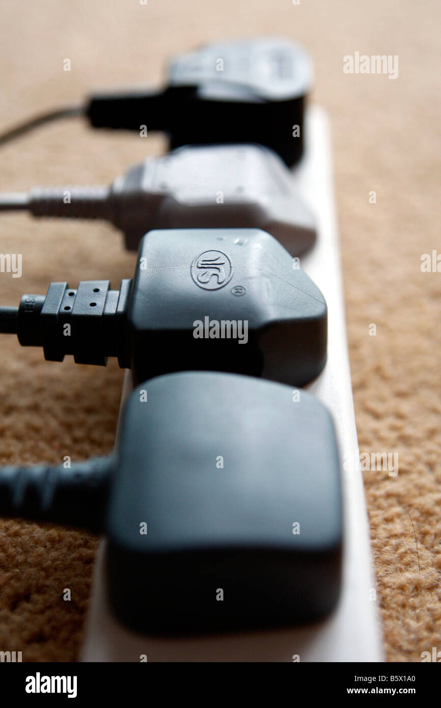 British three pin plug adapter hi-res stock photography and images - Alamy