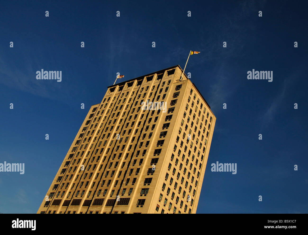 The Shell Centre Tower block, South Bank, London England UK Building ...