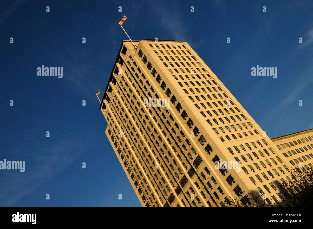 The Shell Centre Tower block, South Bank, London, England UK Building ...