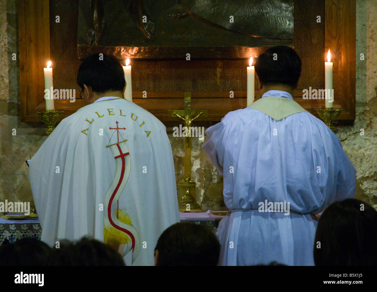 Priest Celebrating Catholic Mass Stock Photos & Priest Celebrating ...