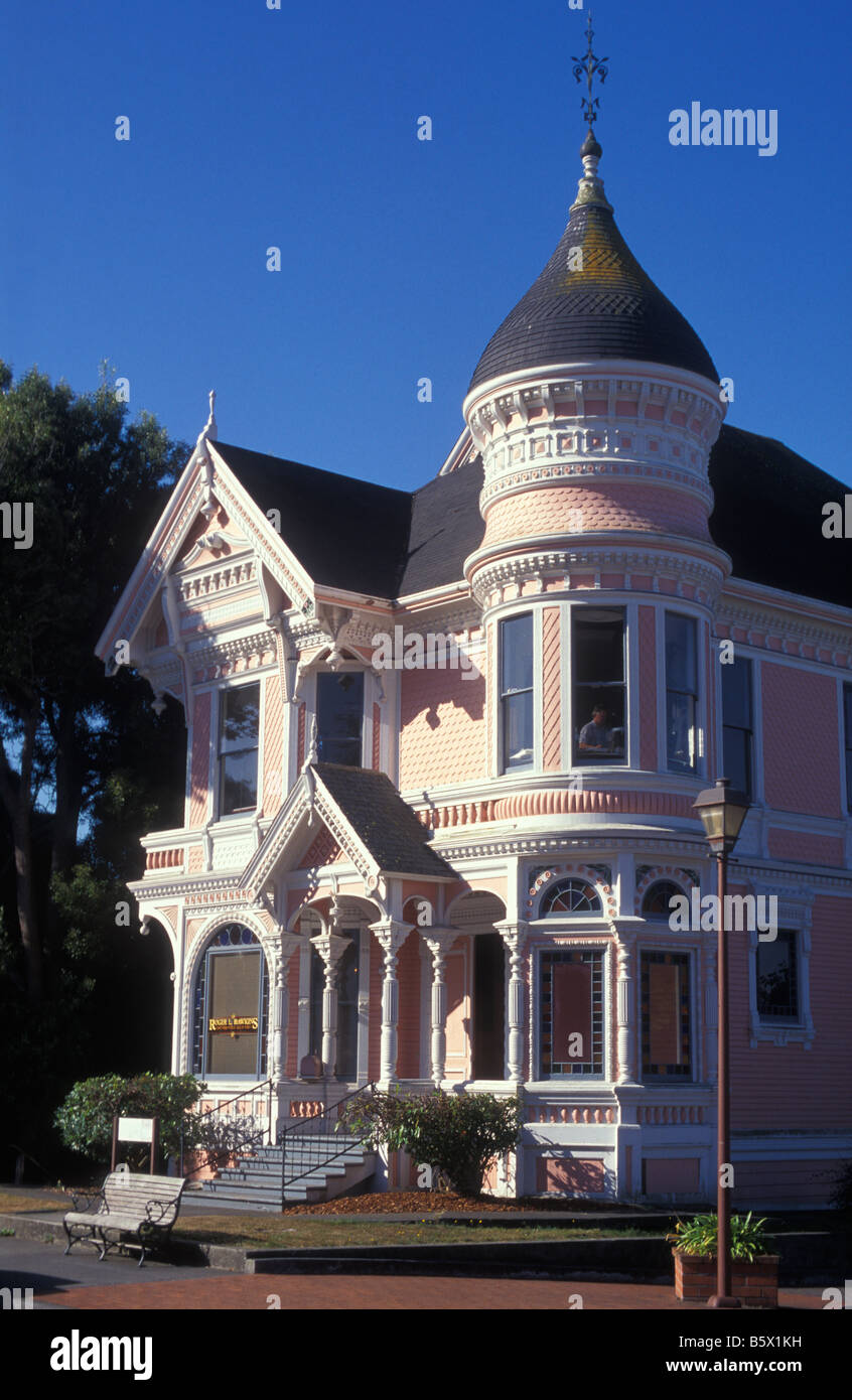 Pink Lady Building in Eureka California USA Stock Photo - Alamy
