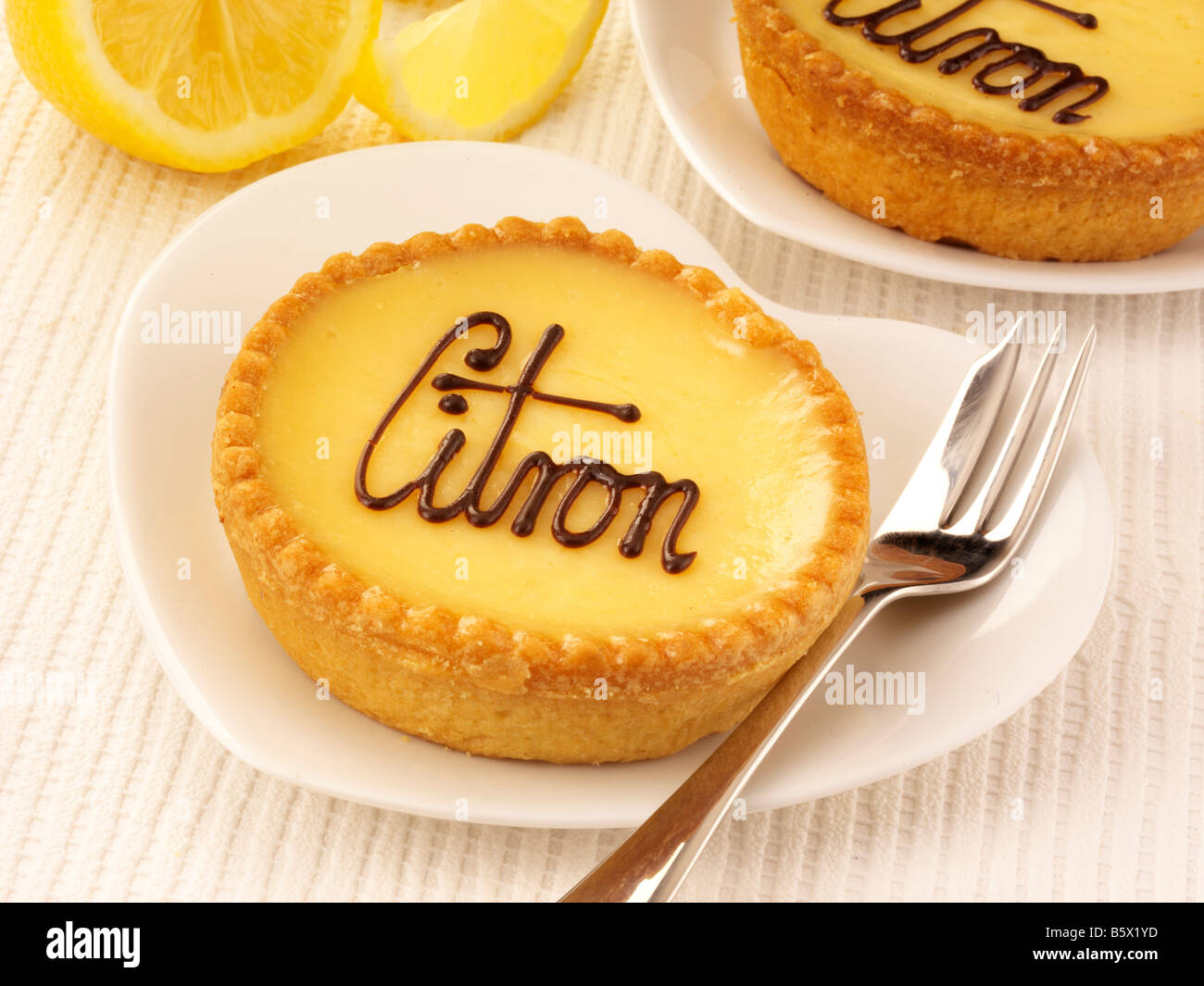 FRENCH CITRON OR LEMON TART Stock Photo - Alamy