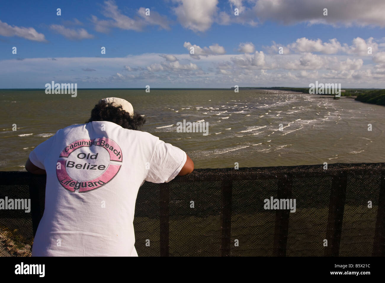 BELIZE CITY BELIZE Lifeguard and coast at Old Belize Adventure Cultural ...