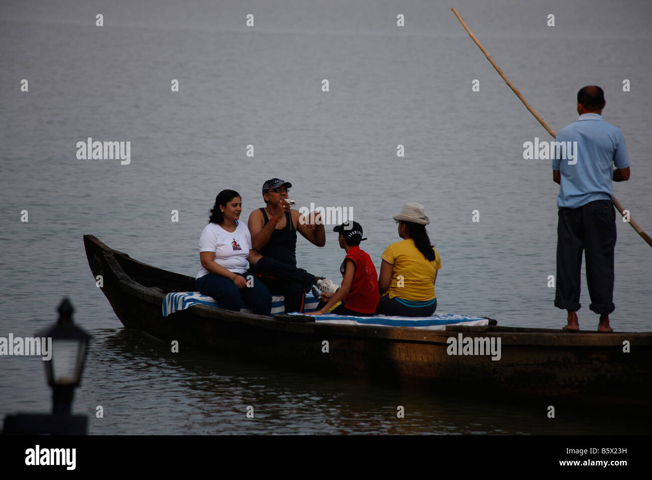 Tourists enjoying boat ride in kerala backwater,India Stock Photo - Alamy