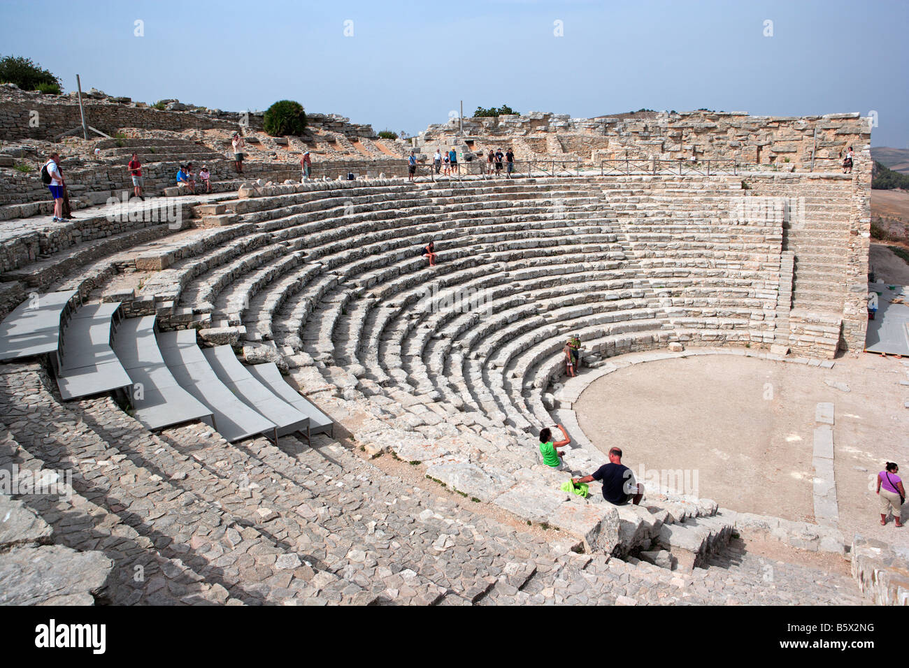 Greek Theatre, Segesta, Sicily Stock Photo - Alamy