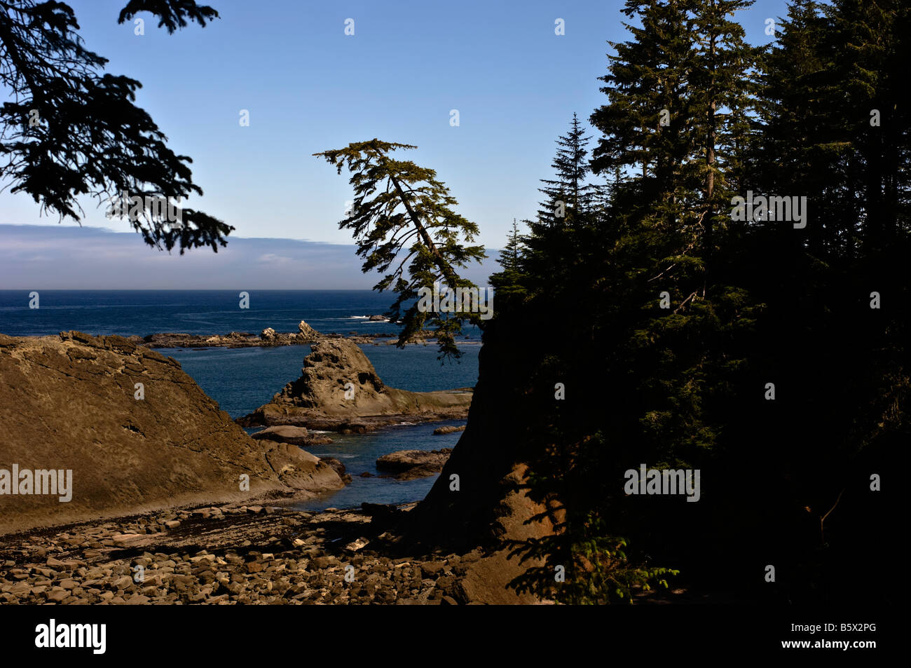 coastal inlet along oregon pacific coast Stock Photo - Alamy