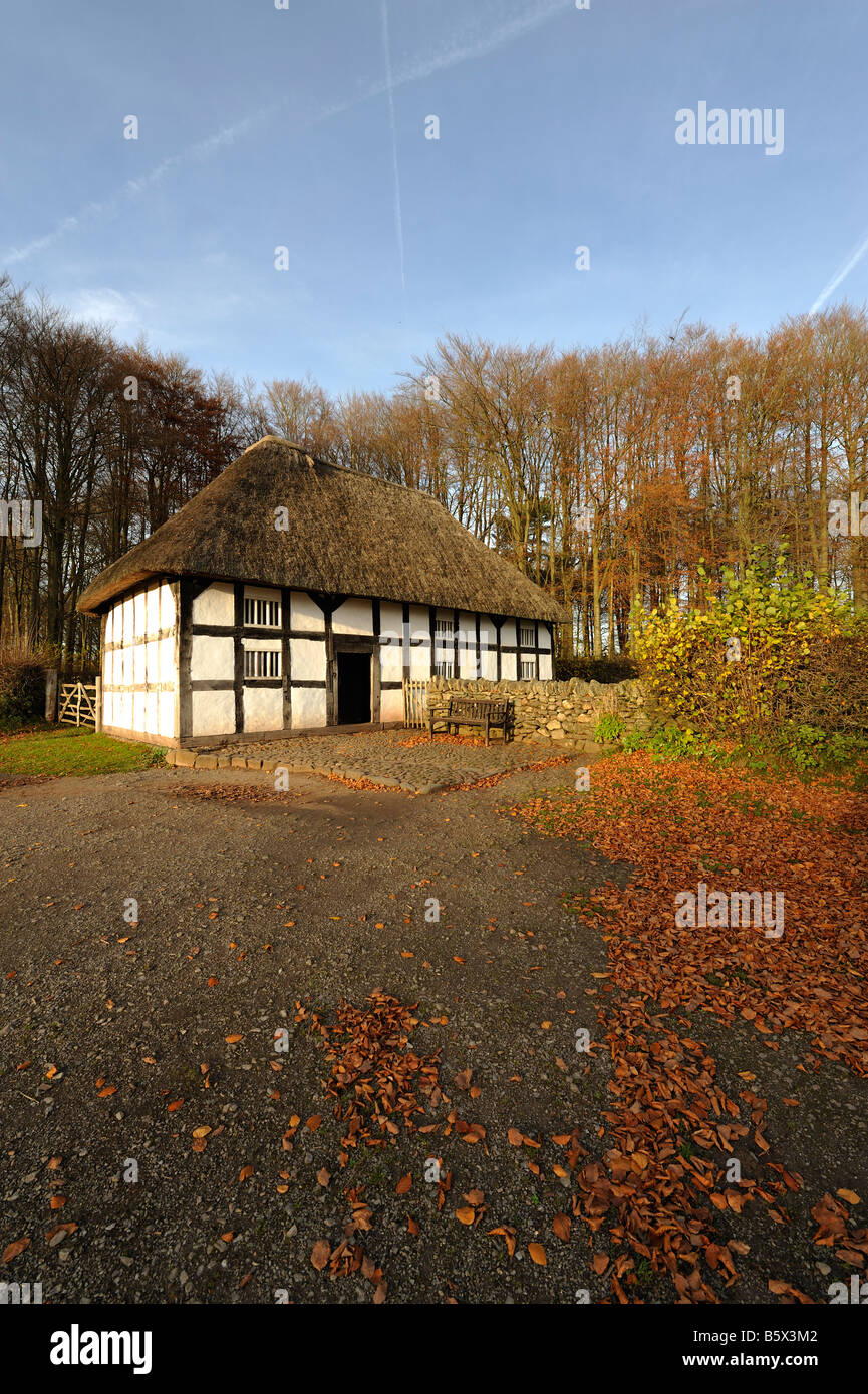 thatched cottage,museum of welsh life, st fagans, wales, uk, great ...