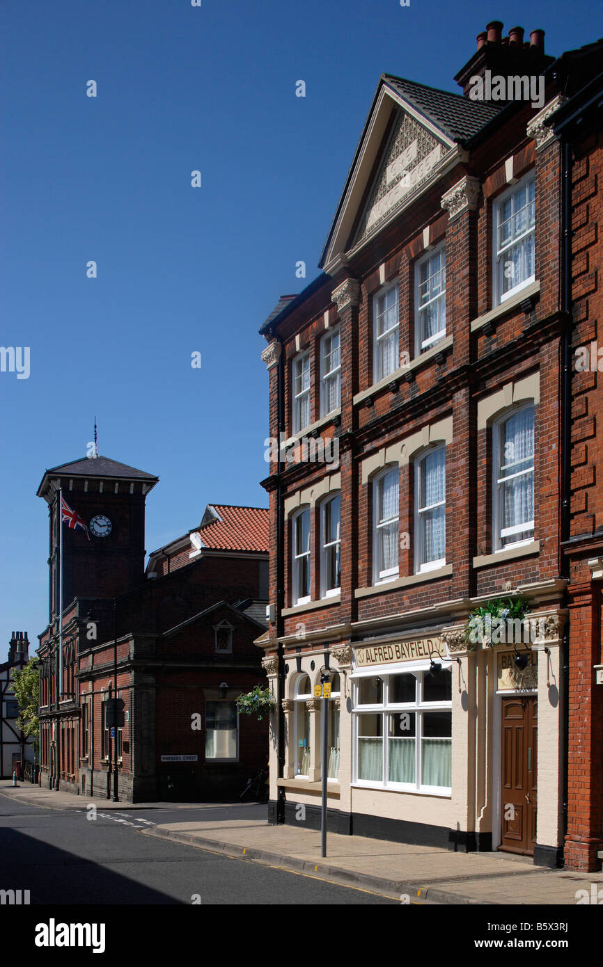 Lowestoft Town center Typical houses Norfolk UK Stock Photo - Alamy