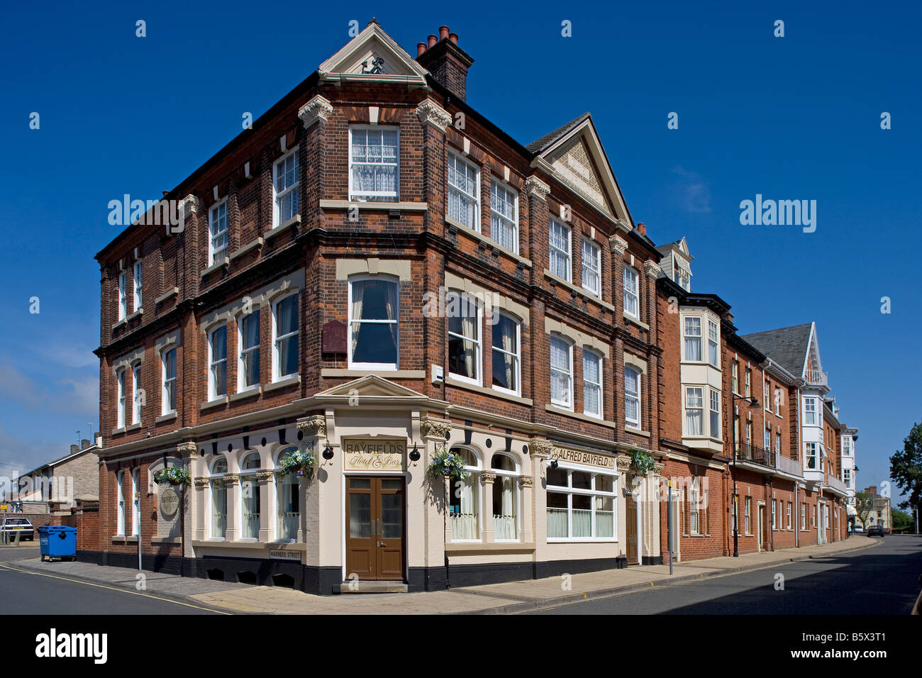 Lowestoft Town center Typical houses Norfolk UK Stock Photo - Alamy