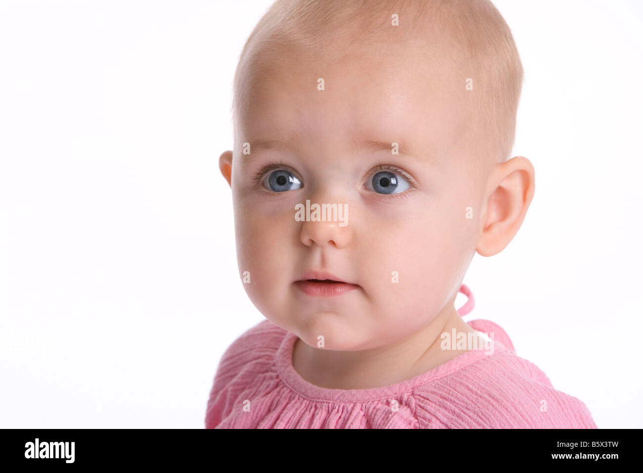 Surprised child girl profile hi-res stock photography and images - Alamy