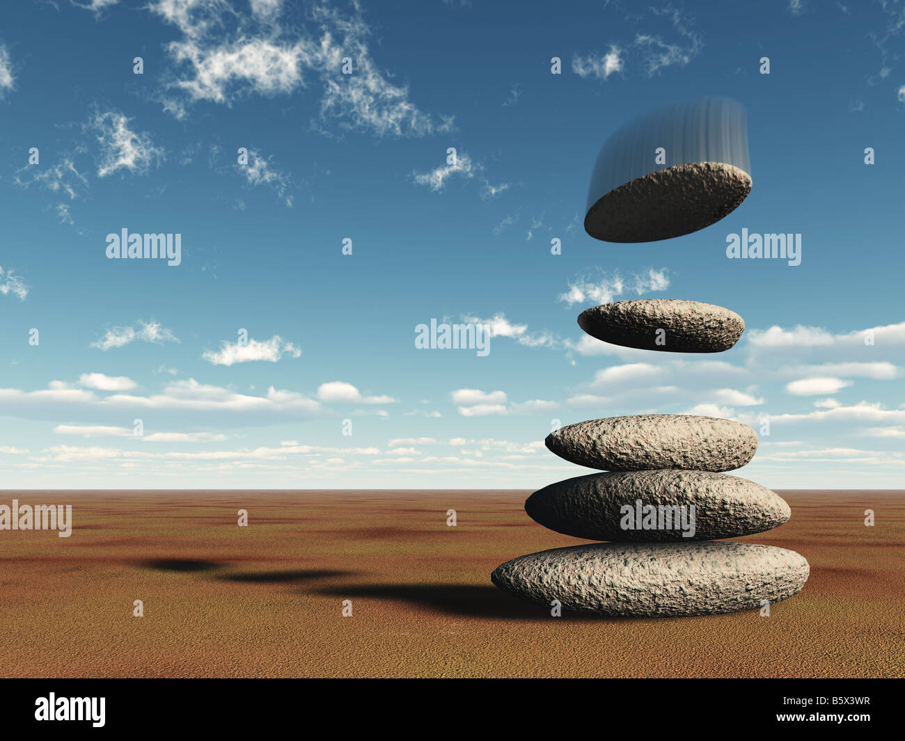 Pebble stones on steps hi-res stock photography and images - Alamy