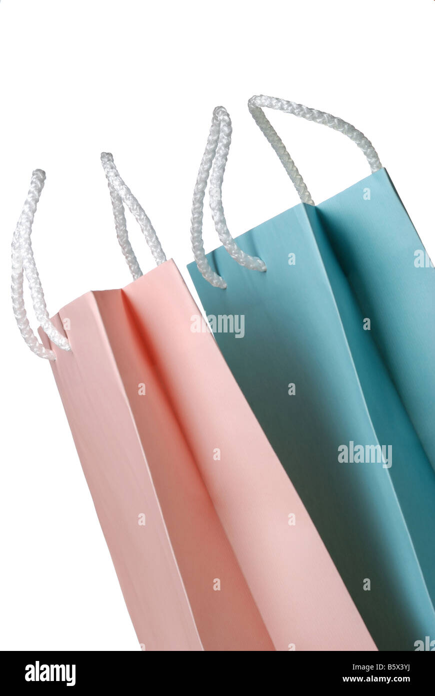 Packing The paper packing isolated on a white background with handles ...