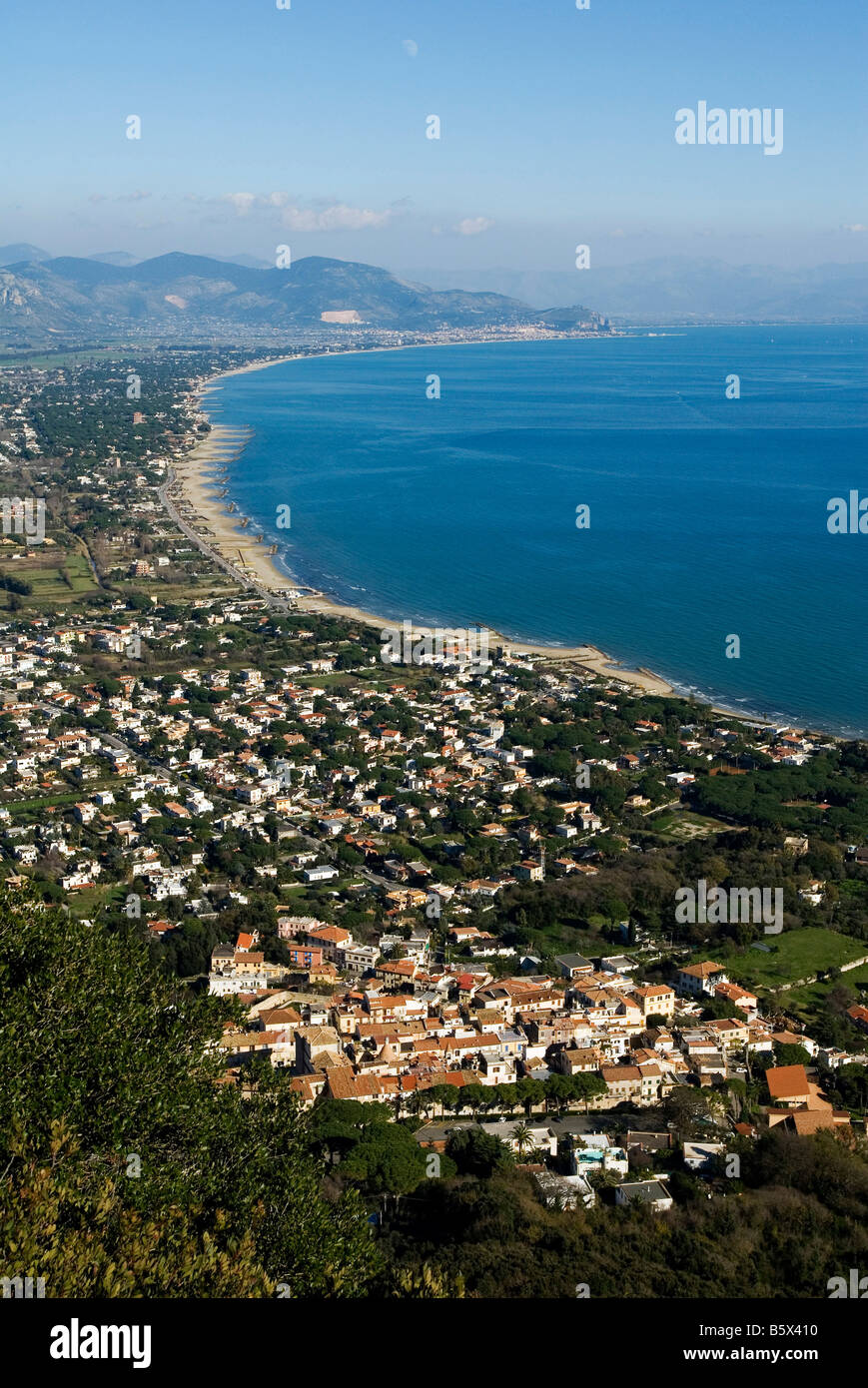 Construction on the coast of the Gulf of Terracina in Italy Stock Photo ...