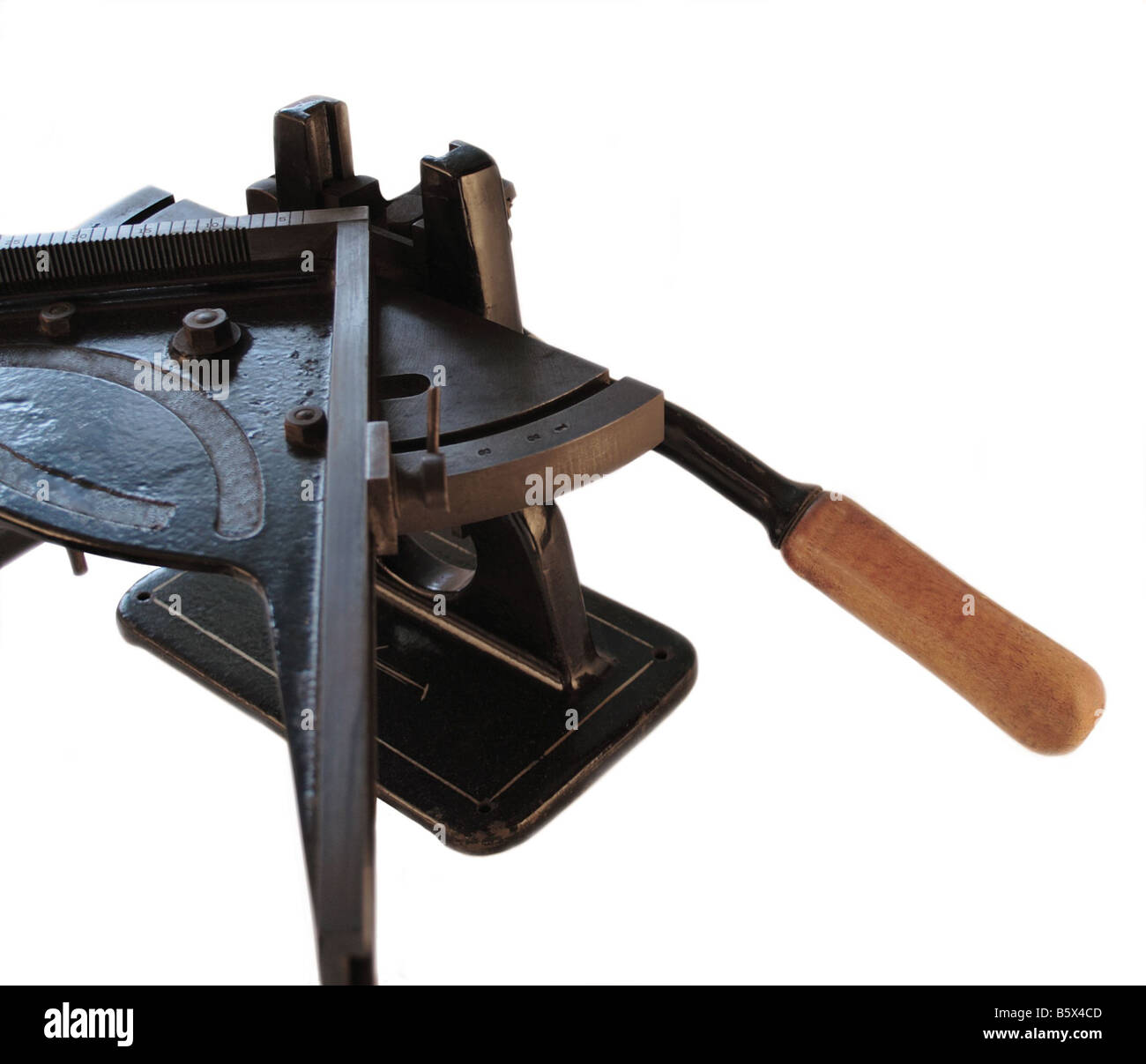 antique corner mitering machine Stock Photo - Alamy