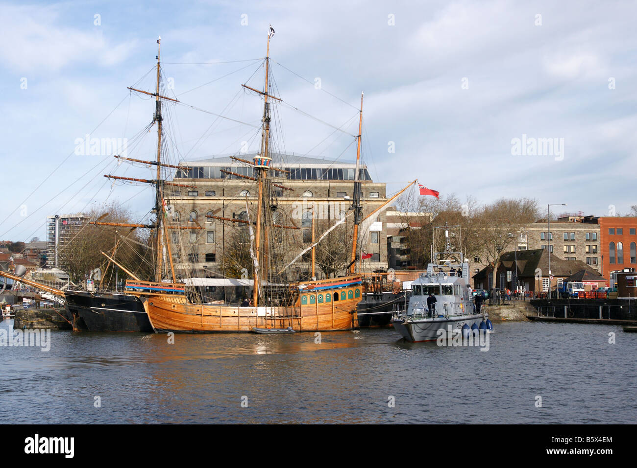 The Sailing ship Matthew in Bristol Harbourside England Stock Photo - Alamy