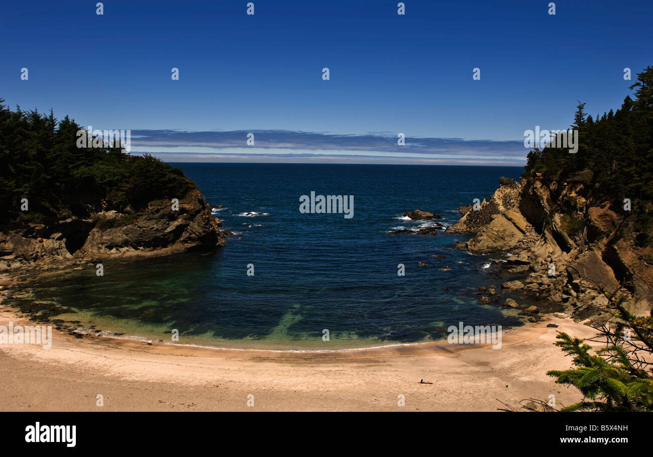 coastal inlet along oregon pacific coast Stock Photo - Alamy