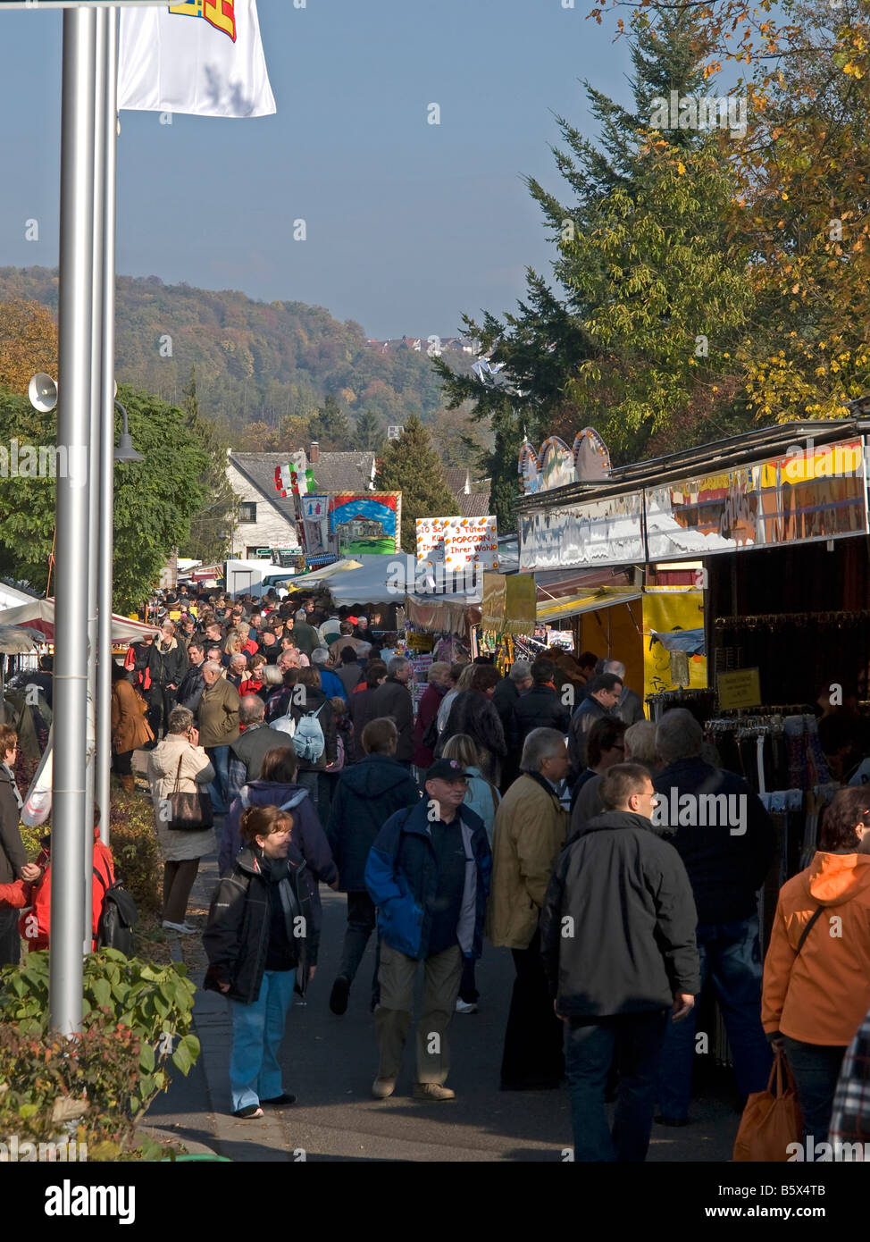 traditonell cold market with different stalls for selling many people ...