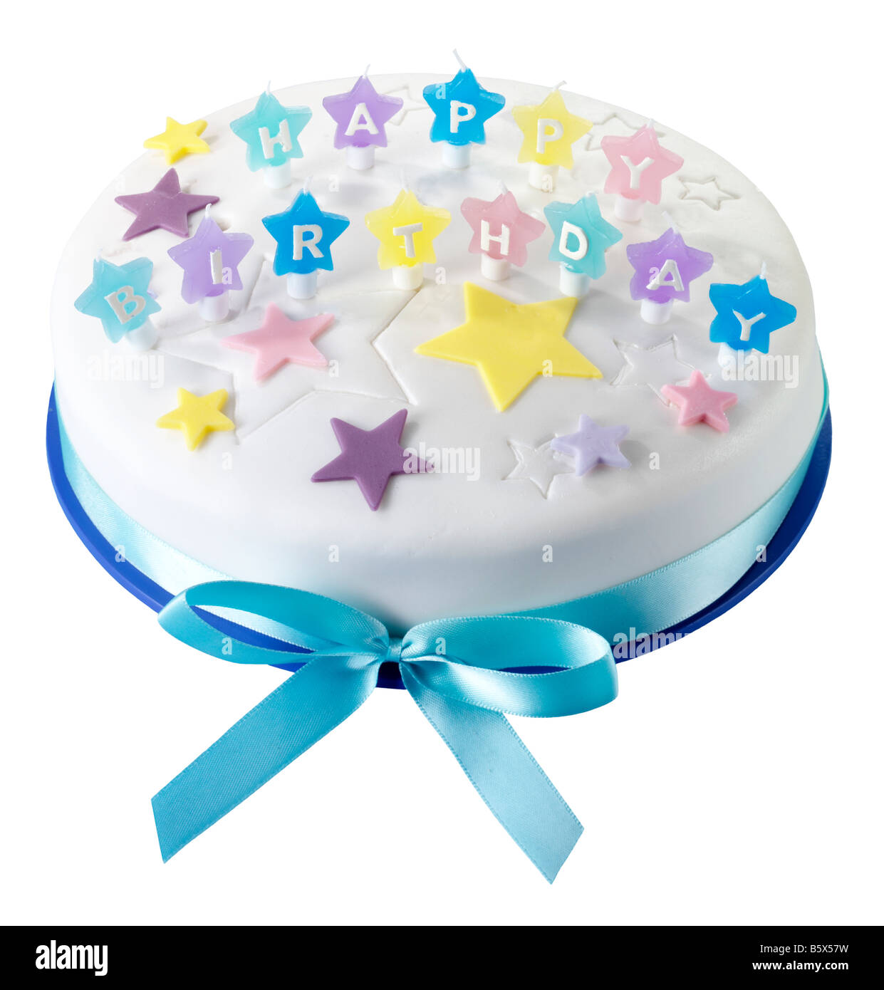 ICED HAPPY BIRTHDAY CAKE,CUT OUT Stock Photo - Alamy