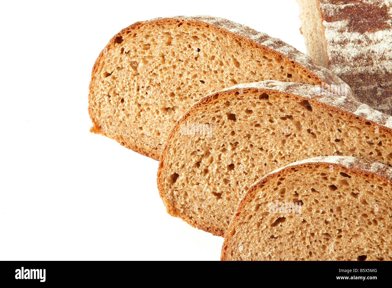 brown bread from the flour of rough grade Stock Photo - Alamy