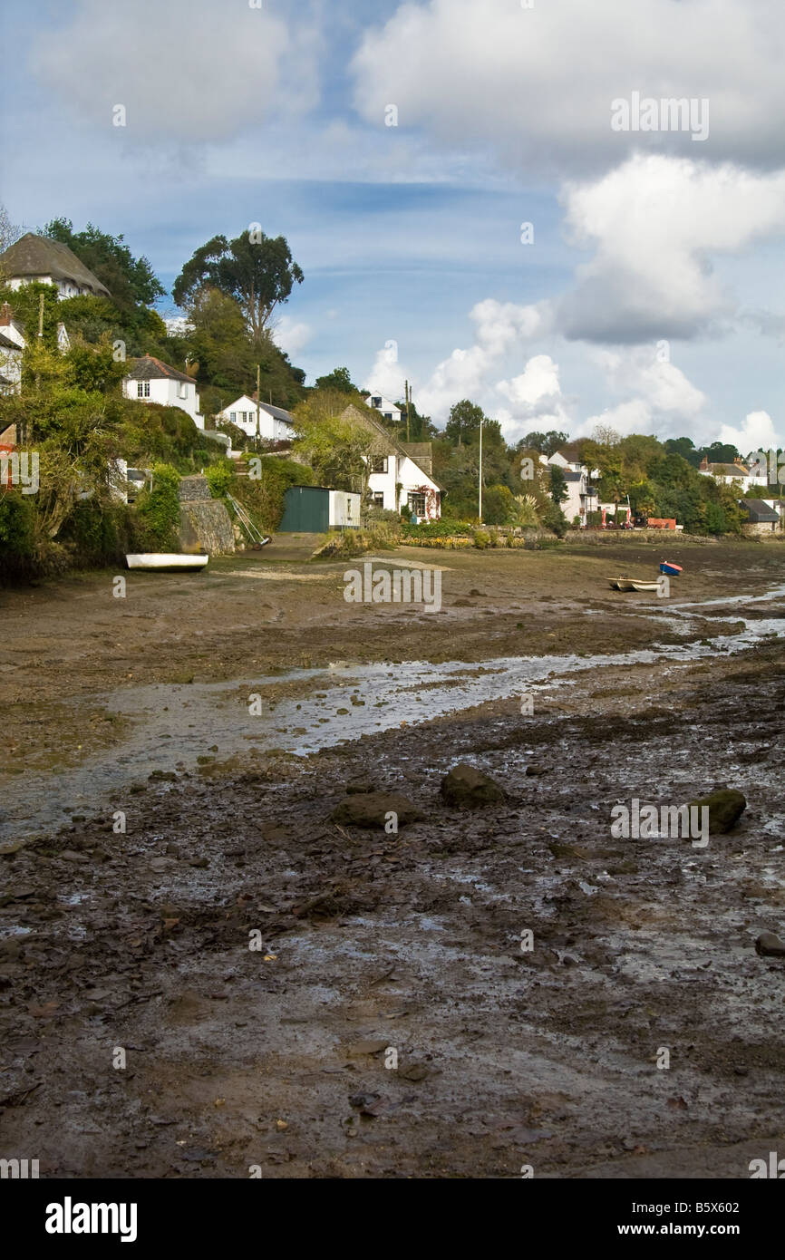 The Helford river estuary at low tide, Helford, Cornwall, UK Stock ...