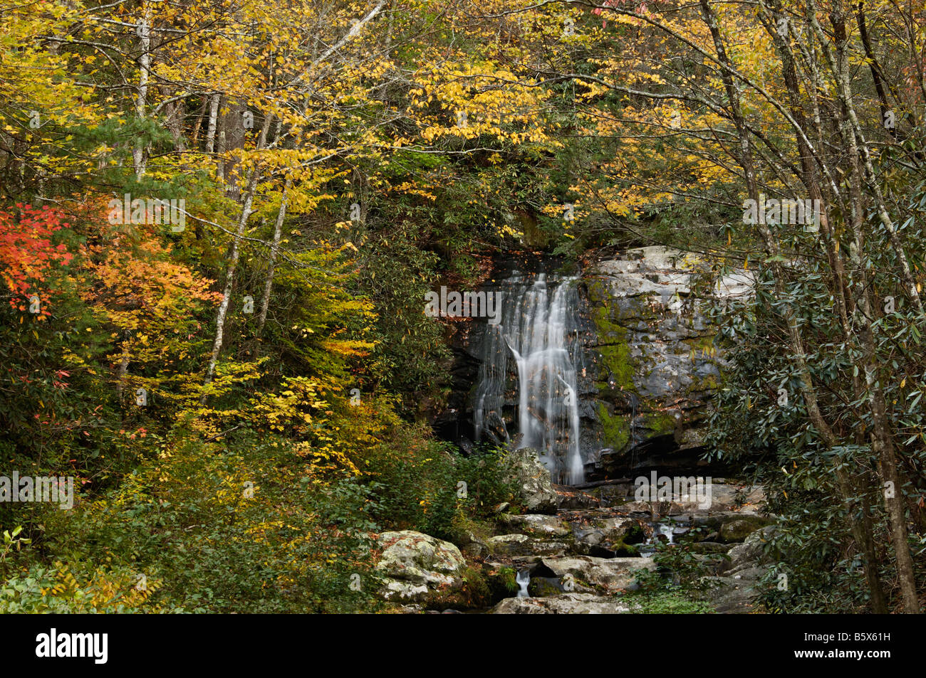 Meigs Falls and Autumn Color in Great Smoky Mountains National Park ...