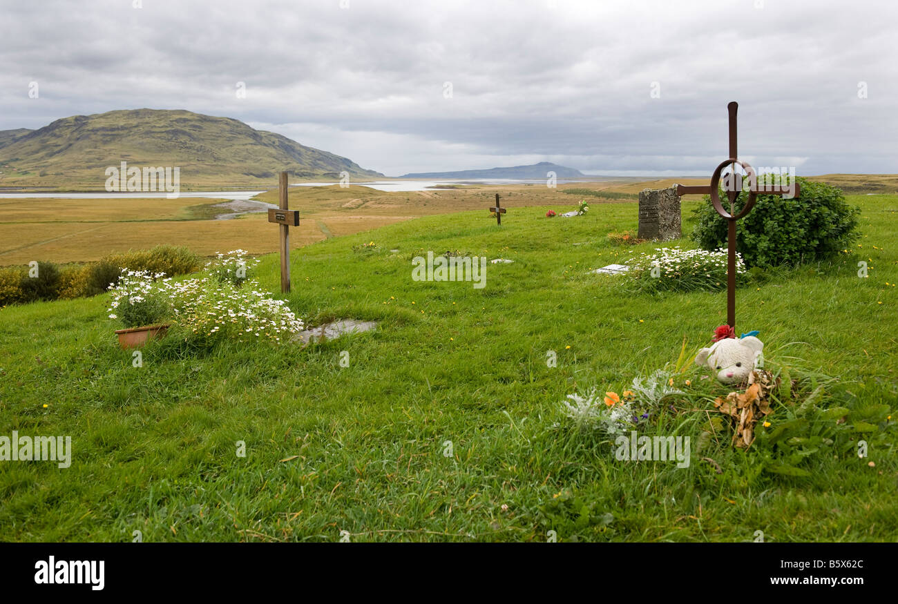 The ancient graveyard at Skaalholt, Iceland Stock Photo - Alamy