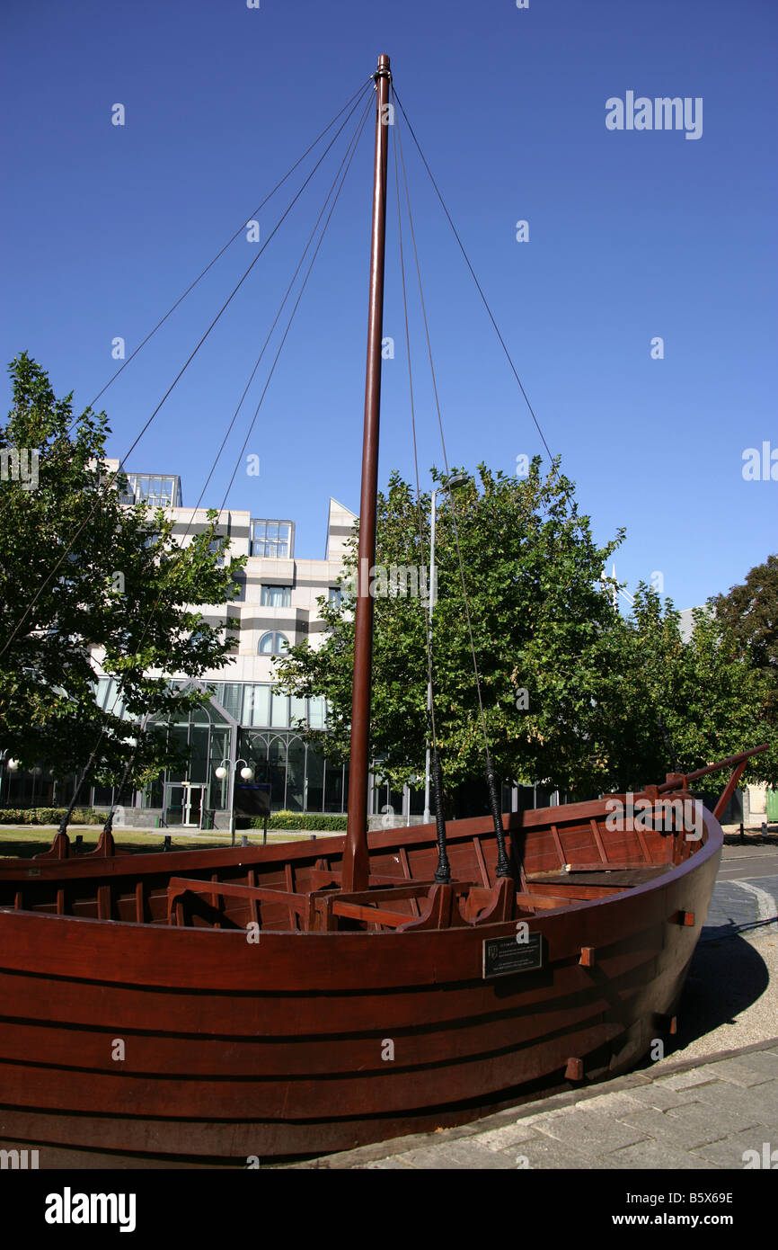 City of Southampton, England. Example of medieval replica cargo boat ...