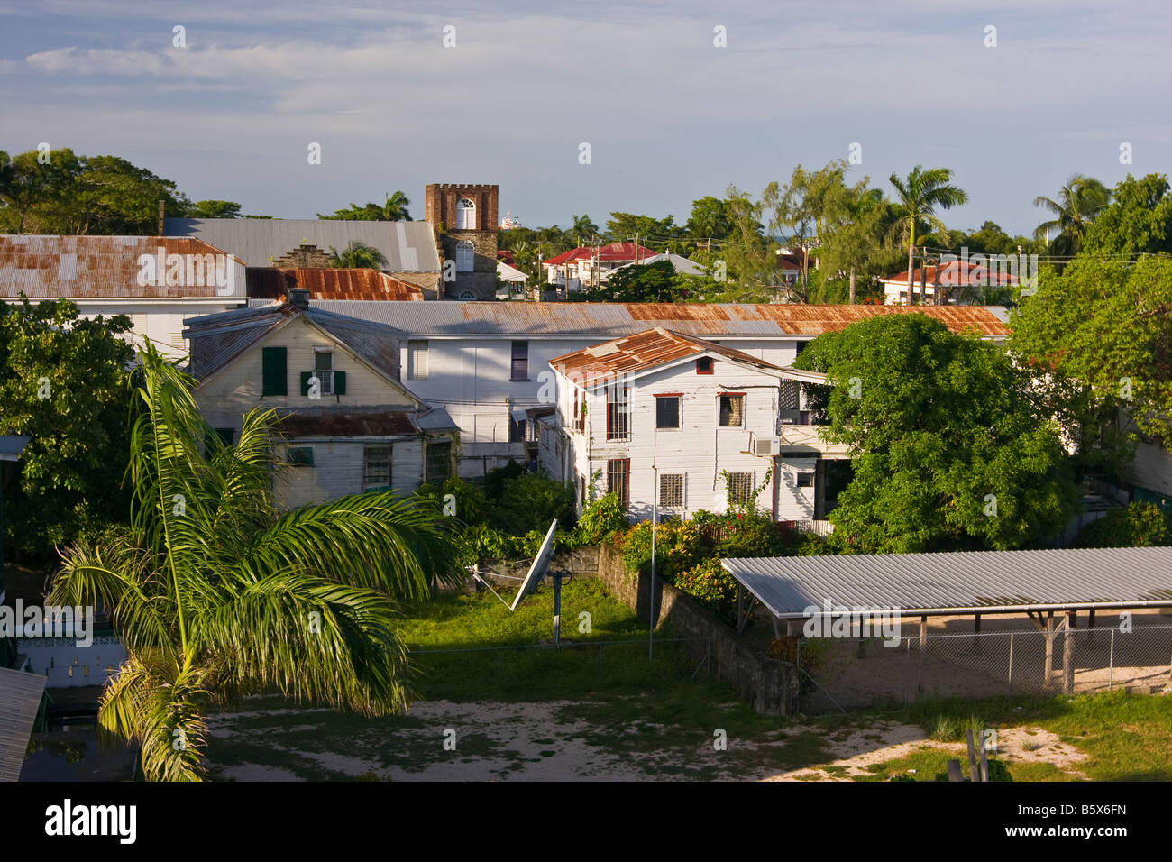 Rooftop view with street hi-res stock photography and images - Alamy
