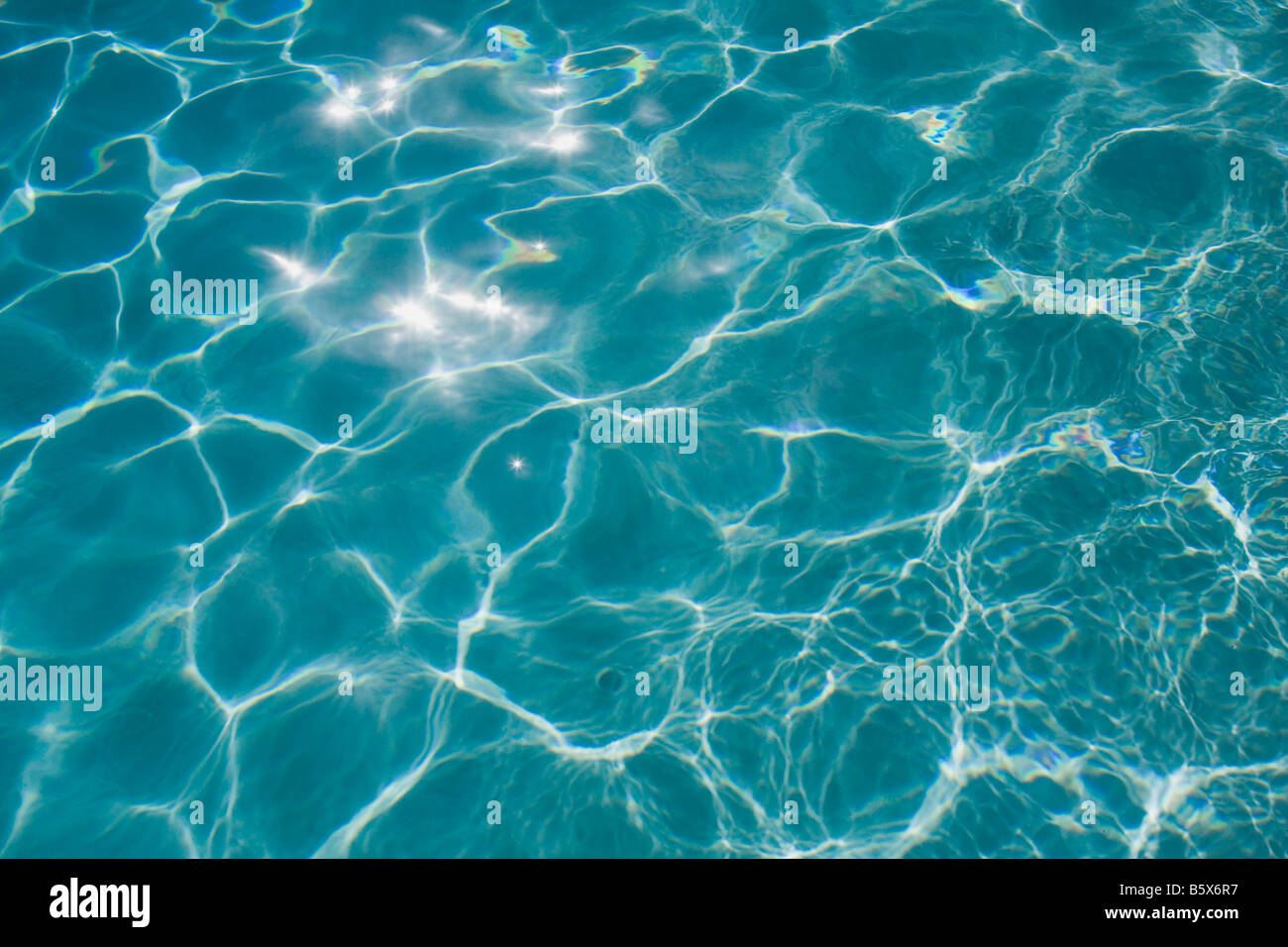 Rippling water on swimming pool, creating abstract pattern Stock Photo ...