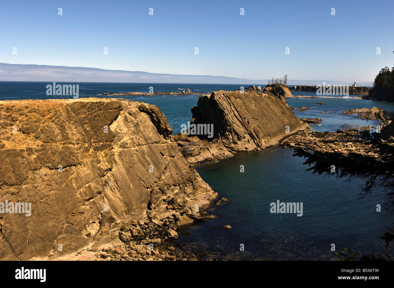 coastal inlet along oregon pacific coast Stock Photo - Alamy
